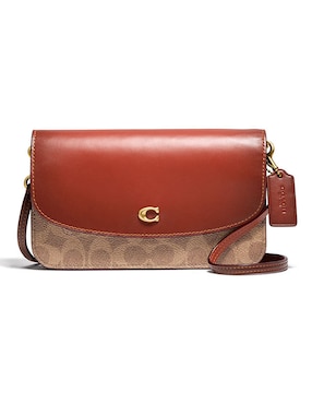 Bolsa crossbody Coach broche logotipo