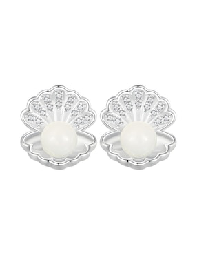 Broqueles de concha Ame Jewelry Elegance de plata P925 acabado ...